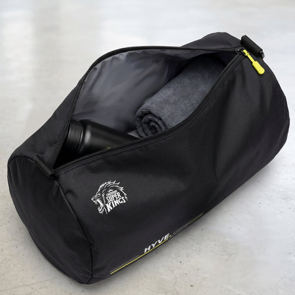 Hyve x CSK Basic Duffle Bag – Chennai Super Kings Gym Bag | Hyve – HYVE