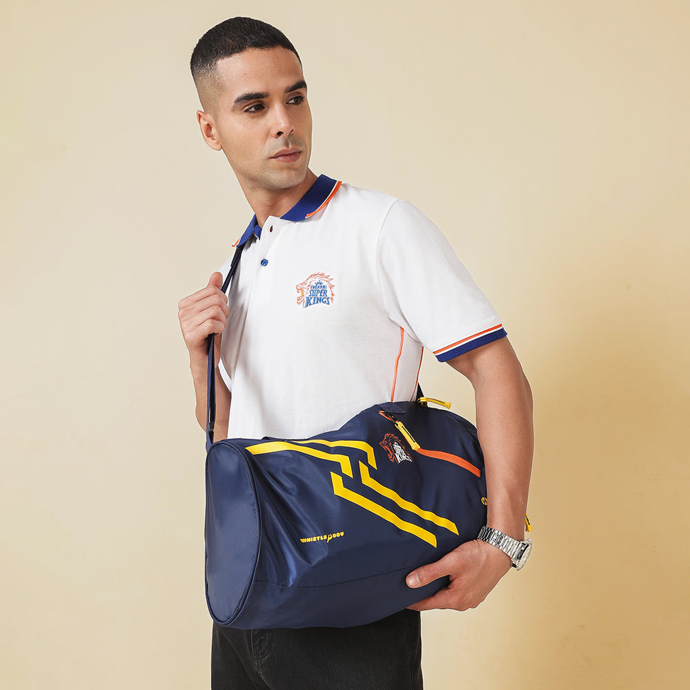 Hyve x CSK Premium Duffle Bag – Chennai Super Kings Travel Bag | Hyve ...