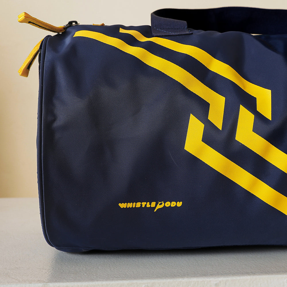 Hyve x CSK Premium Duffle Bag – Chennai Super Kings Travel Bag | Hyve ...